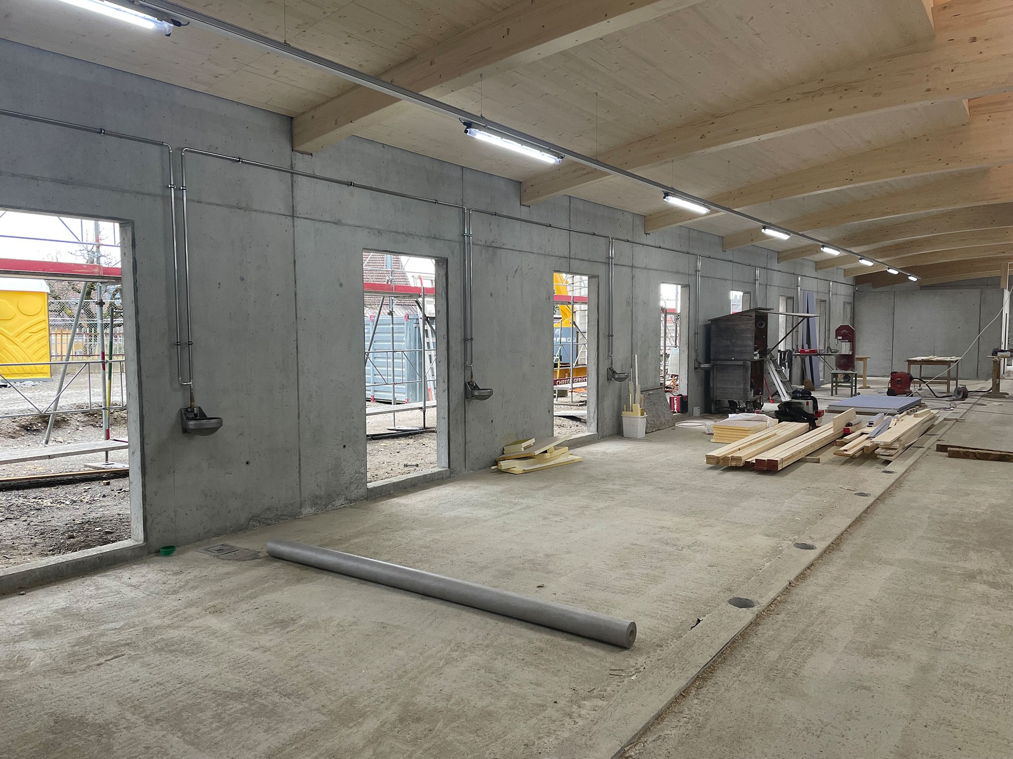 Unser neuer Stall nimmt Gestalt an!